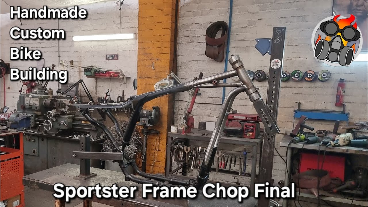 Harley Sportster Frame Chop Gooseneck Headstock Neck Handmade Custom ...