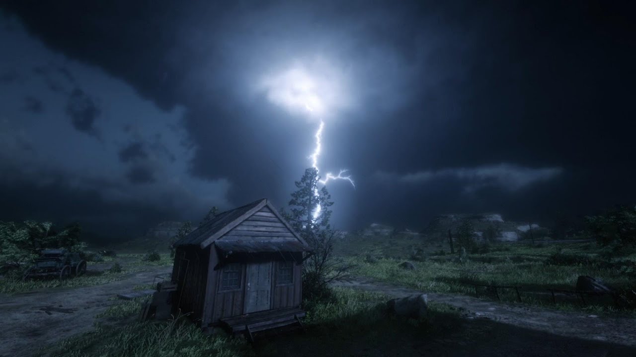 Midnight Thunderstorm & Rain Sounds for Deep Sleep & Relaxing Night ...