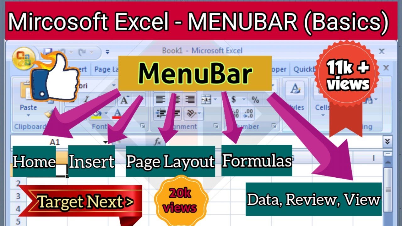 Learn About Microsoft Excel MENU Bar Complete Microsoft Excel Learn About Microsoft Excel MENU Bar Complete Microsoft Excel