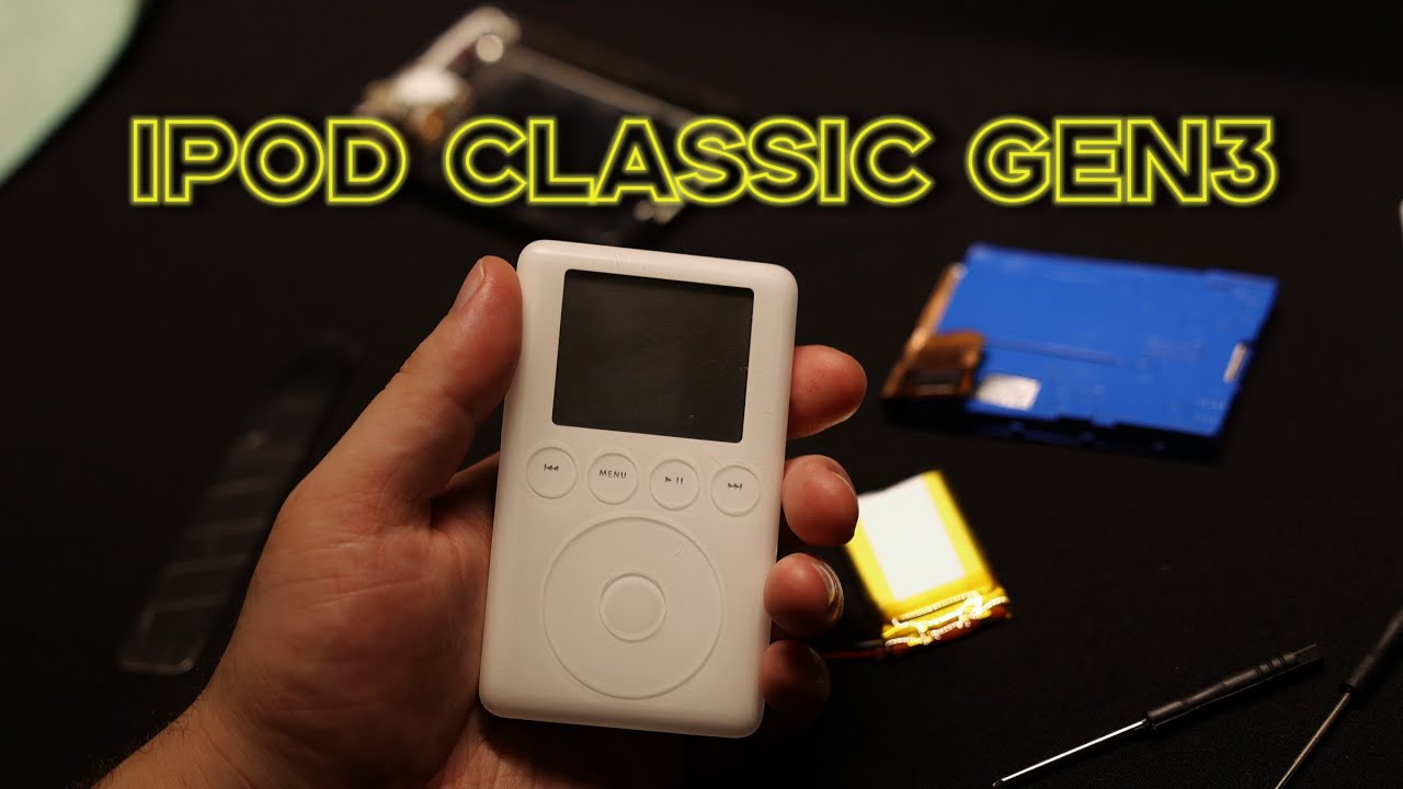 Ipod Classic 3 (new battery and storage) - YouTube