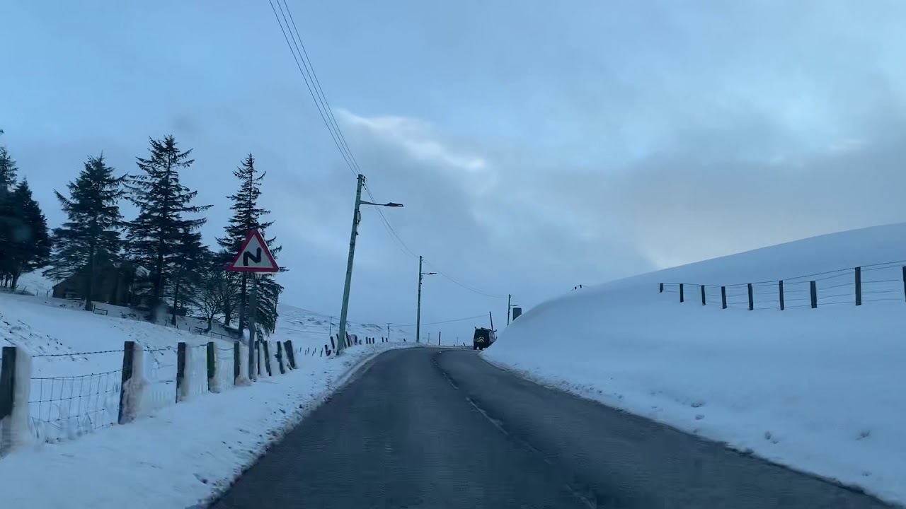 Storm Ciara - Snow Wanlockhead / Leadhills - Scotland - YouTube