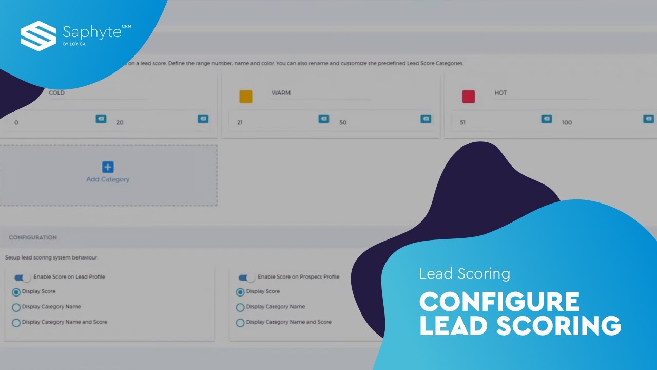 Lead Scoring - Configure Lead Scoring - YouTube