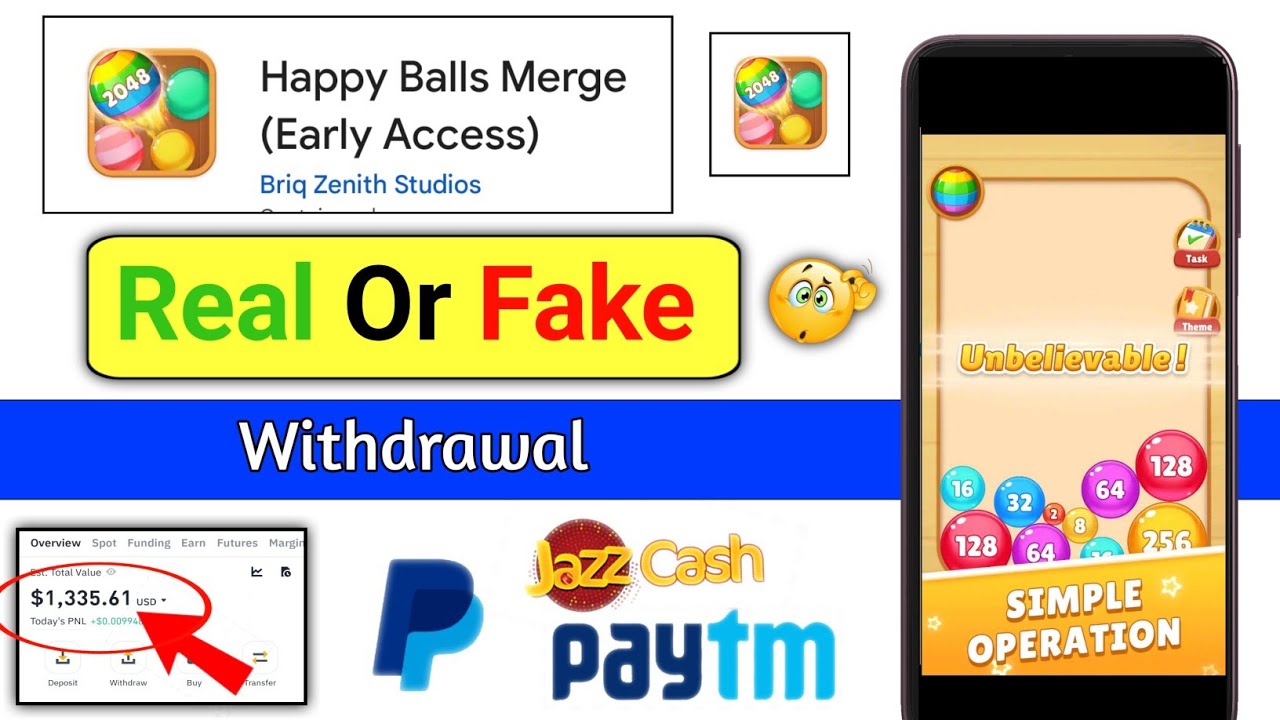 Happy Balls Merge Withdrawal - Happy Balls Merge Real Or Fake - Happy ...