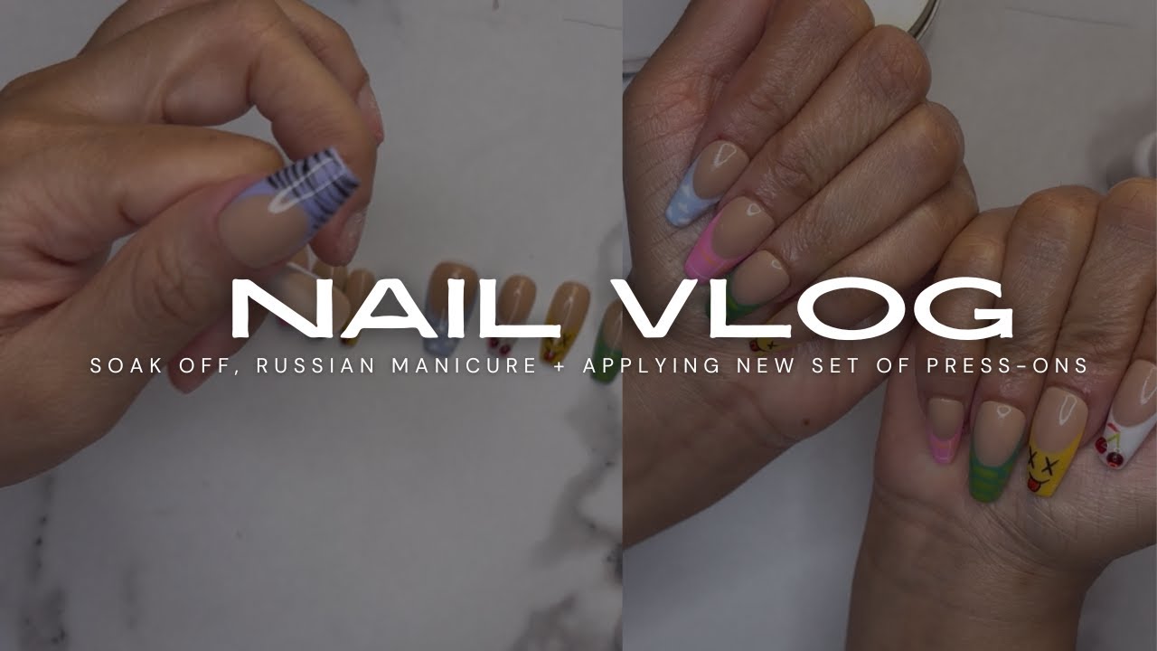 TIPS FOR: At Home Soak Off Press-Ons | Russian Mani | Press-Ons ...