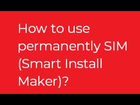 How To Use Permanent Smart Install Maker - YouTube