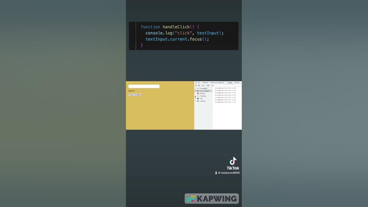 Useref And Createref Frontend Learnwithme Learnonyoutube Reactjs Shorts Web Youtube