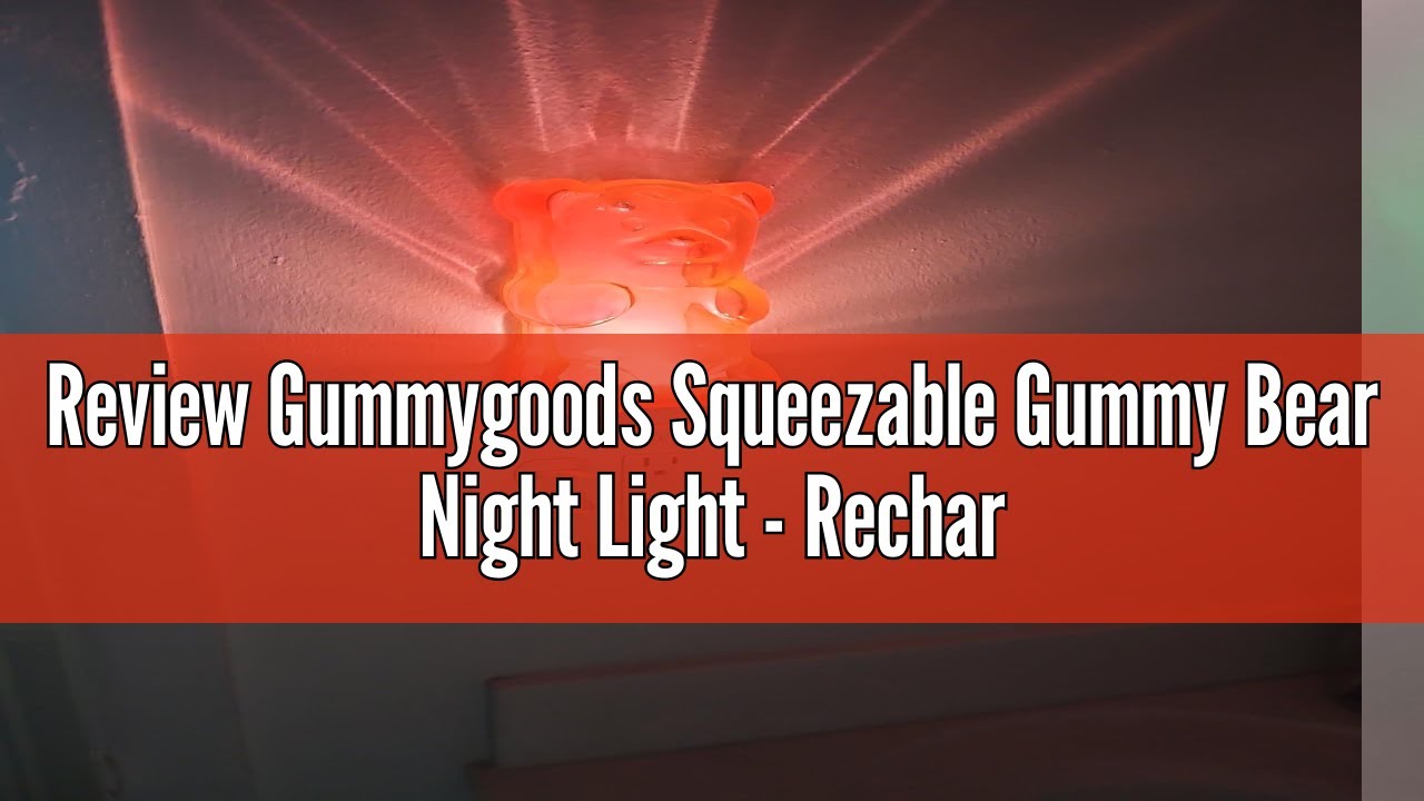 Review Gummygoods Squeezable Gummy Bear Night Light - Rechargeable ...