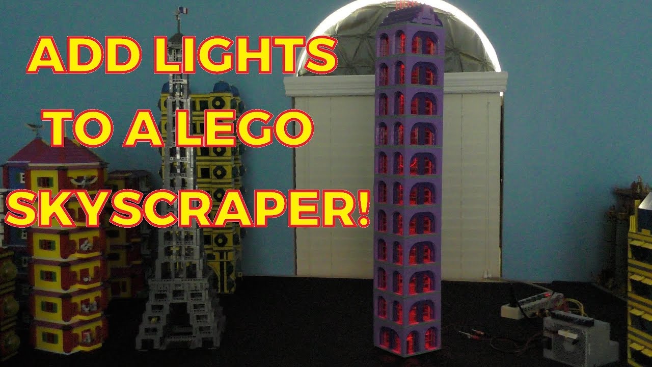 How to Add DIY LED Lights to a Lego Skyscraper MOC! - YouTube