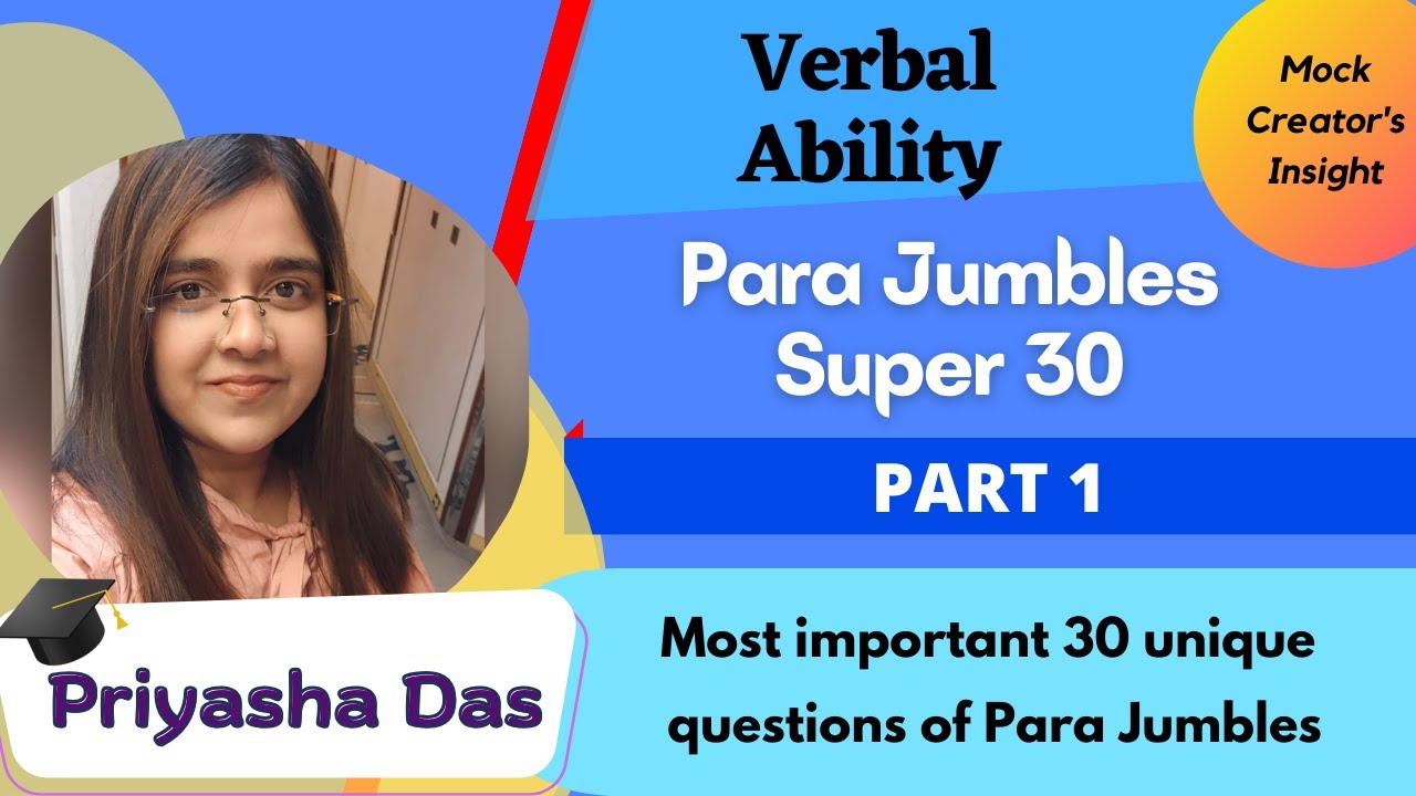 Para Jumbles Super 30 Workshop PART 1 for CAT, XAT & OMETs| How to ...