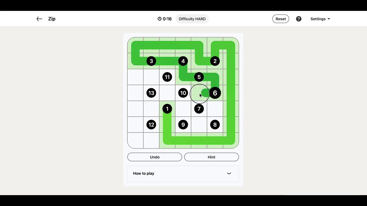 LinkedIn ZIP Answer | LinkedIn ZIP Answer Today | Daily Logic Puzzles