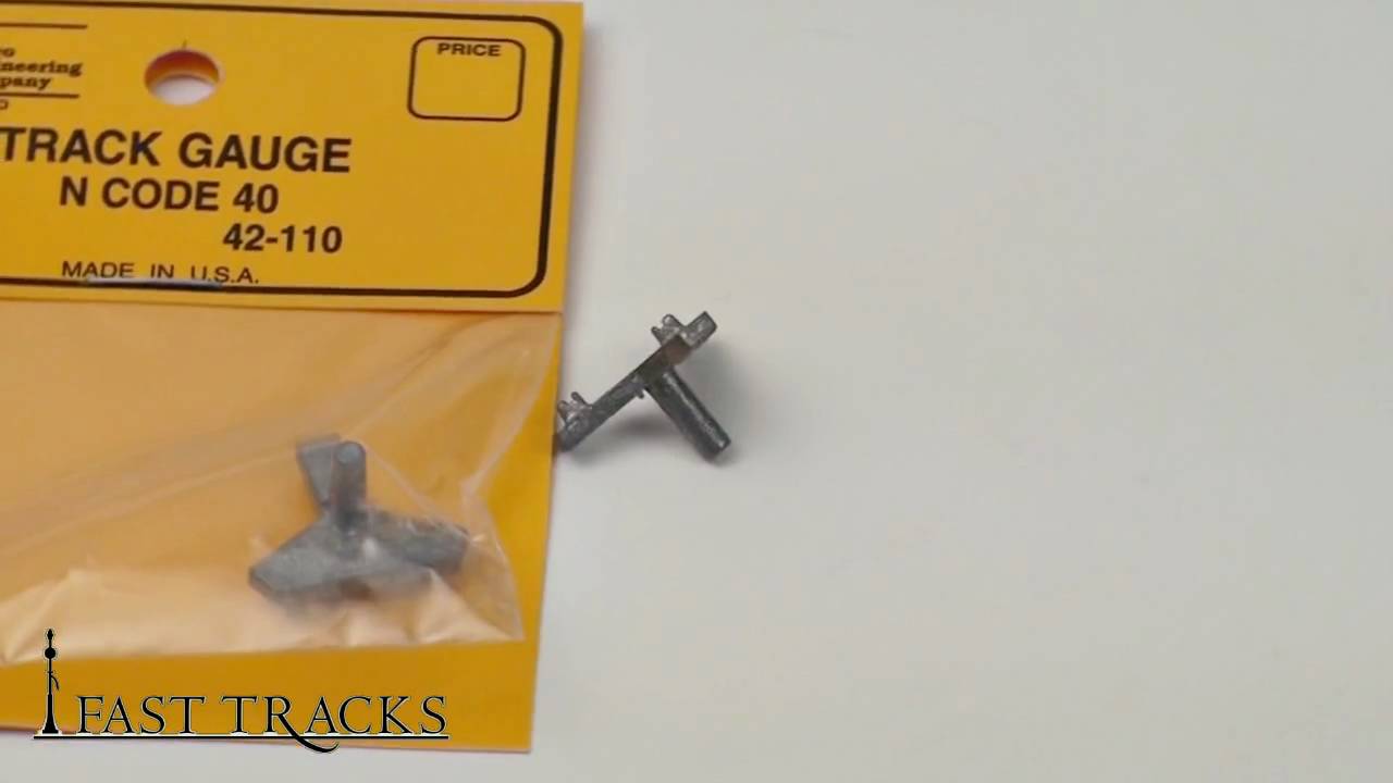 3-Point Track Gauge - N Scale, Code 40 - YouTube