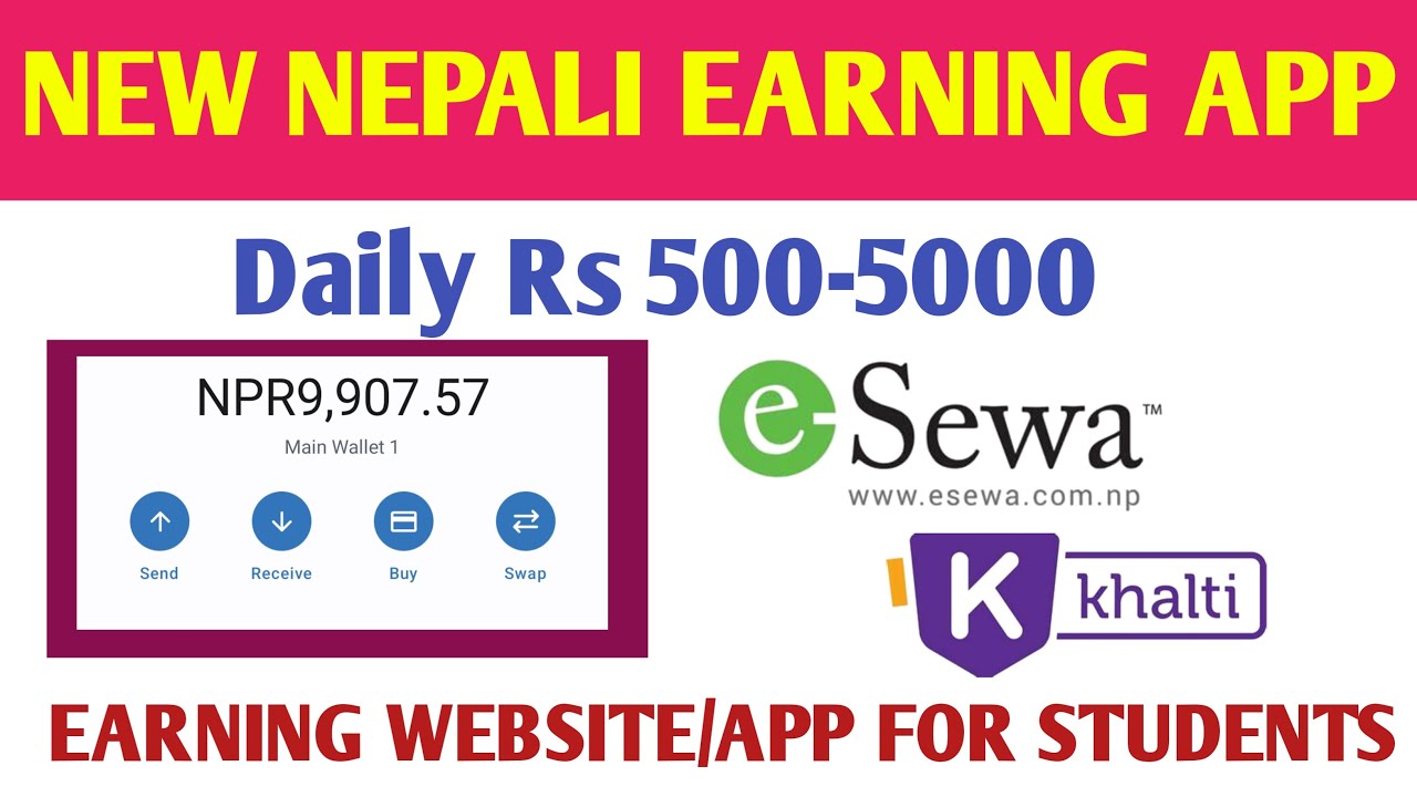 New nepali earning app||earning website in nepal||earning website 2023 ...
