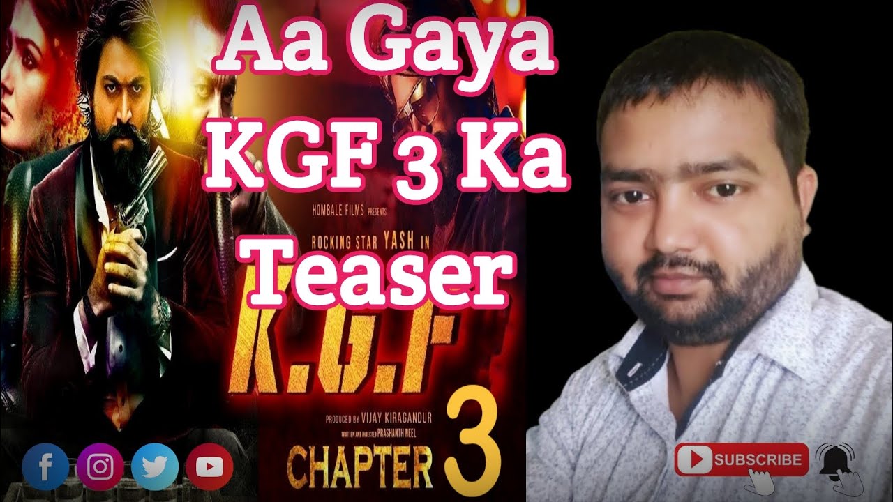KGF Chapter 3 Announcement Teaser REVIEW | Dharmendra Kumar - YouTube