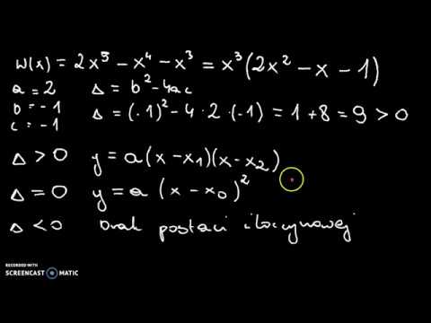 Rozkład wielomianu na czynniki - YouTube