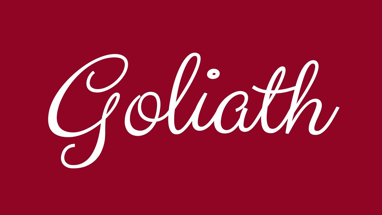 Learn how to Sign the Name Goliath Stylishly in Cursive Writing - YouTube