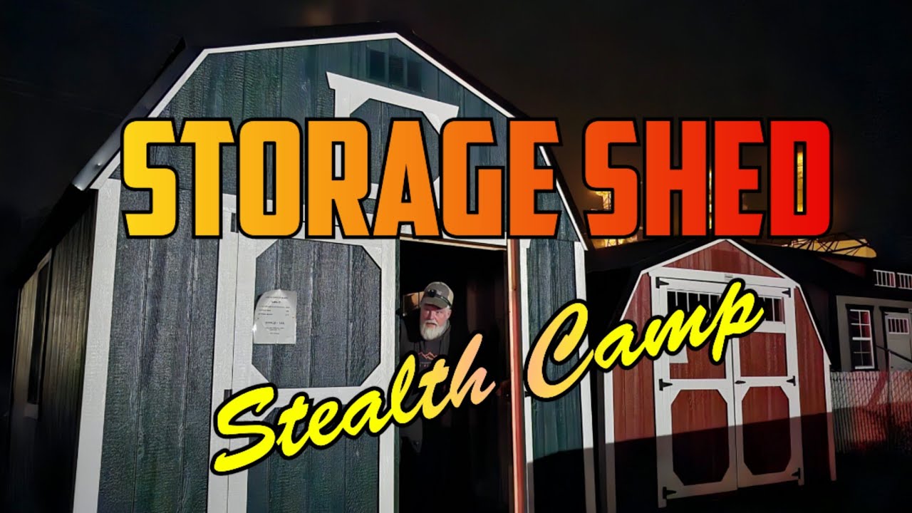 Storage Shed Stealth Camp and MRE Meal - Inspired By Camping With Steve ...