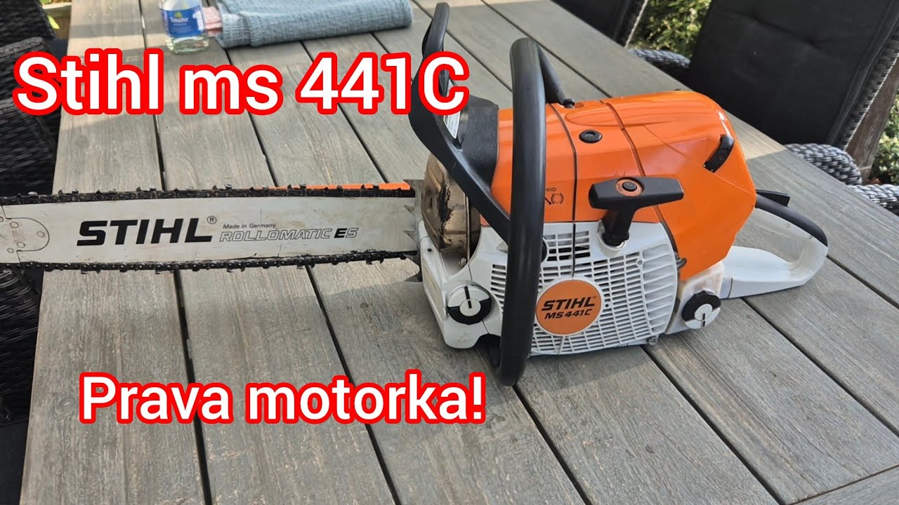 Stihl MS 441c, legendarna motorka. Recenzija - YouTube