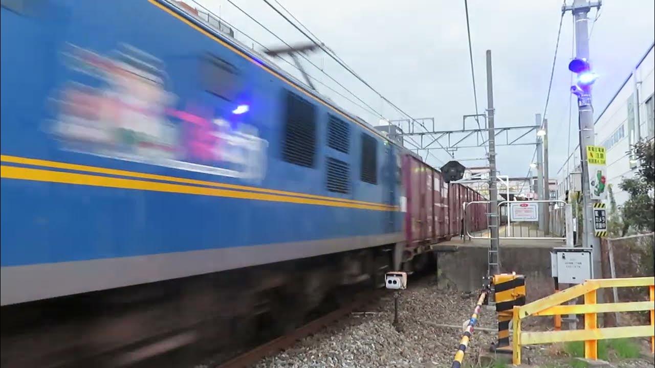 JR貨物 EF210-323号機（吹田）＋コキ24両 貨物列車63レ 2023.11.12 - YouTube