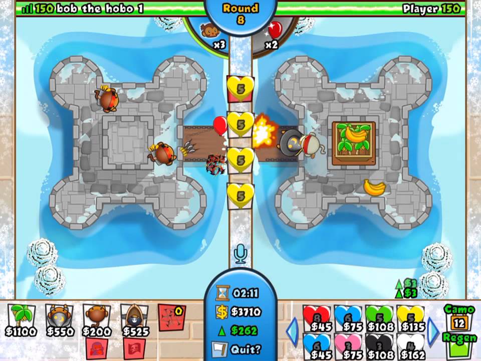 Btd Battles - Double Regrow zebra rush - YouTube