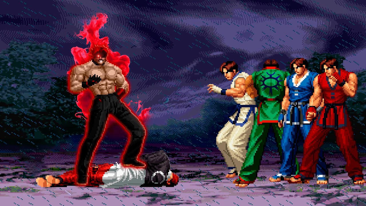 [KOF Mugen] Sasin Neo vs Kim Kaphwan Team - YouTube