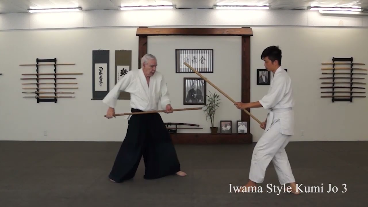 Aikido Weapon: Iwama Style Kumi Jo 1-5 - YouTube