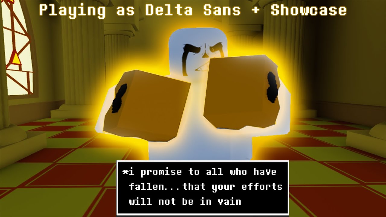 Playing as Delta Sans + Showcase (Ultimate Sans Battles 2) - YouTube