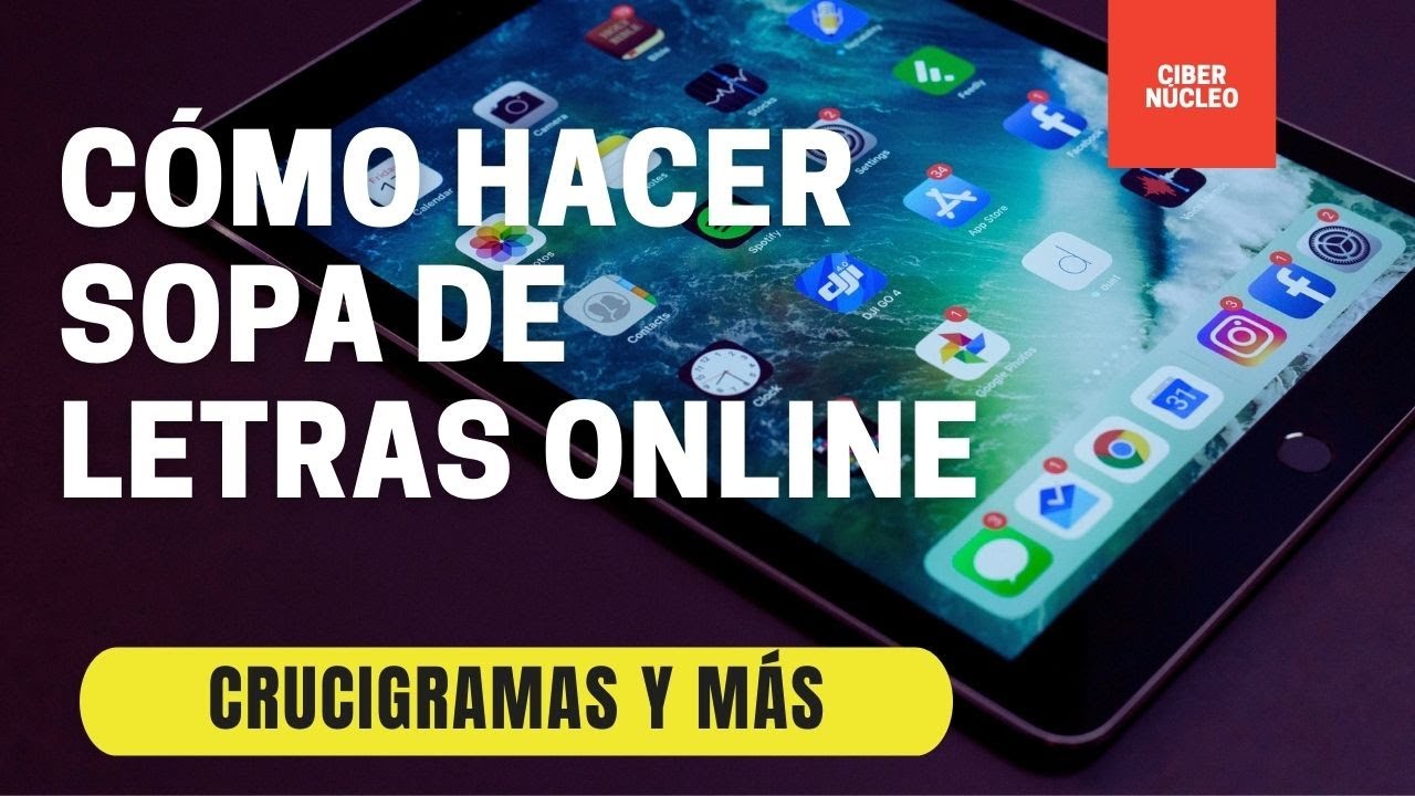 2 PÁGINAS para hacer SOPA DE LETRAS, CRUZALETRAS, CRUCIGRAMAS, y CRIPTOGRAMAS - YouTube