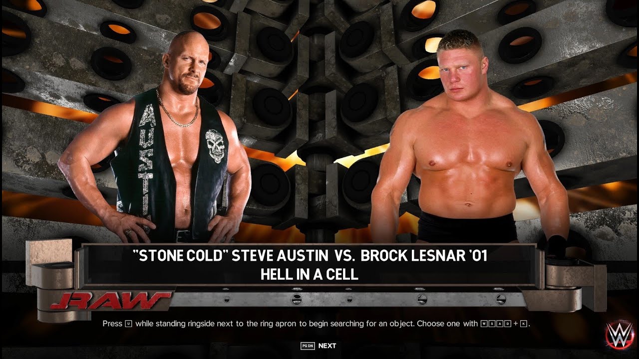 WWE Brock Lesnar vs "Stone Cold" Steve Austin | Hell In A Cell | # ...