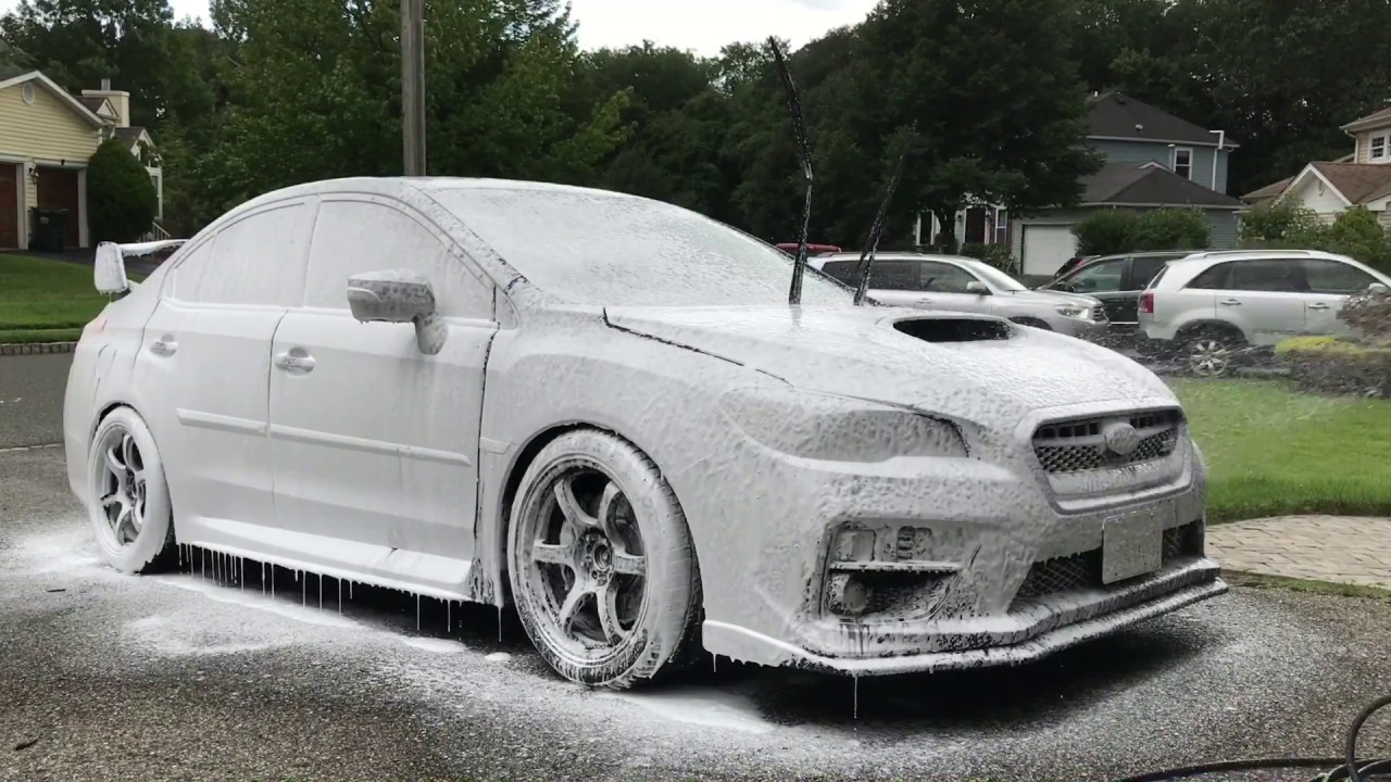 Subaru STI wash - YouTube
