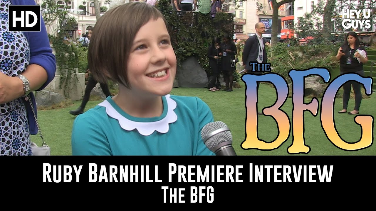 Ruby Barnhill Premiere Interview - The BFG - YouTube