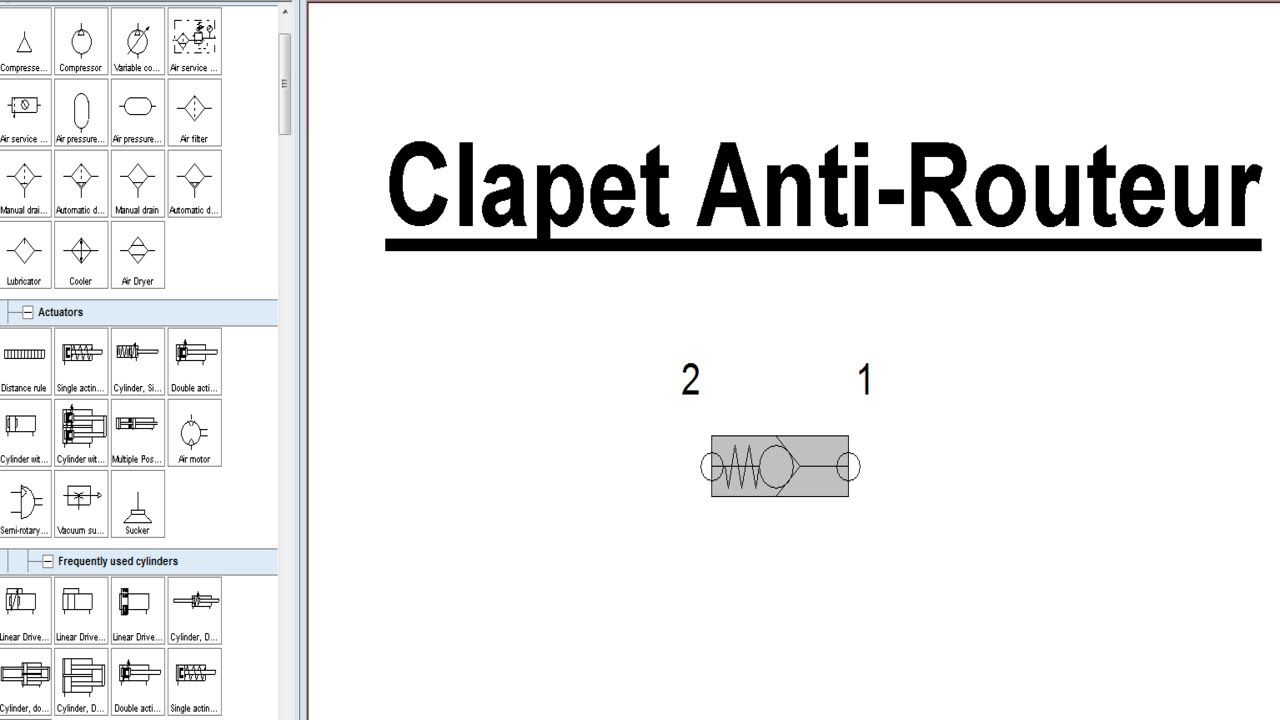 5-HYDRAULIQUE ET PNEUMATIQUE : les clapets anti retour (darija) - YouTube