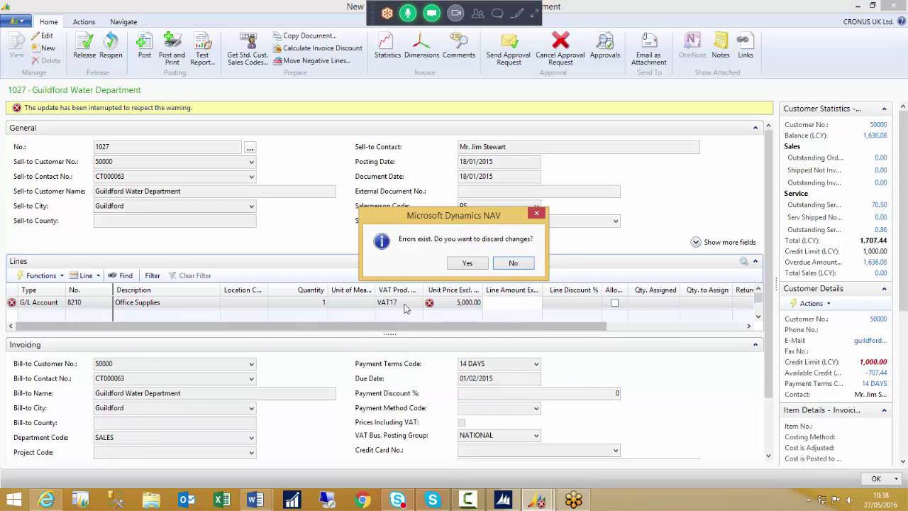NAV Know How Credit Control 2013 and prior (RTC) - YouTube