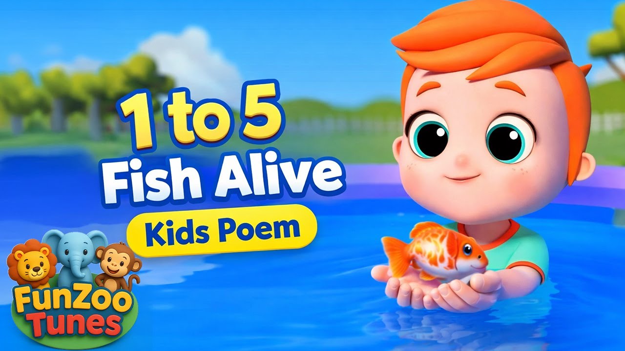 1 to 5 Fish Alive – Nursery Rhyme 🐠 - YouTube