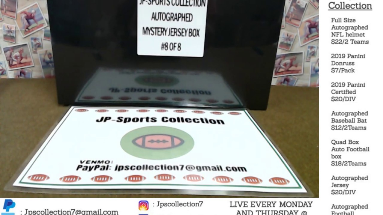 Autographed Jersey Box Break #2 8/19/19 - YouTube
