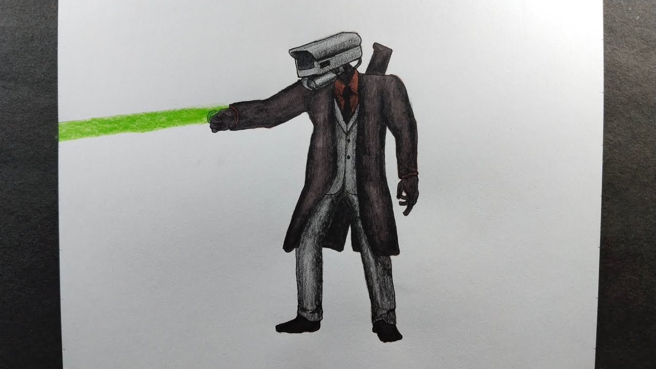 How to draw Camera Man with leaser Skibidi Toilet 68 part-2 - YouTube