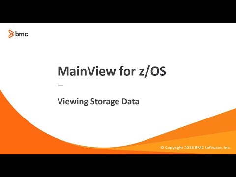 MainView for z/OS - Viewing Storage Data - YouTube