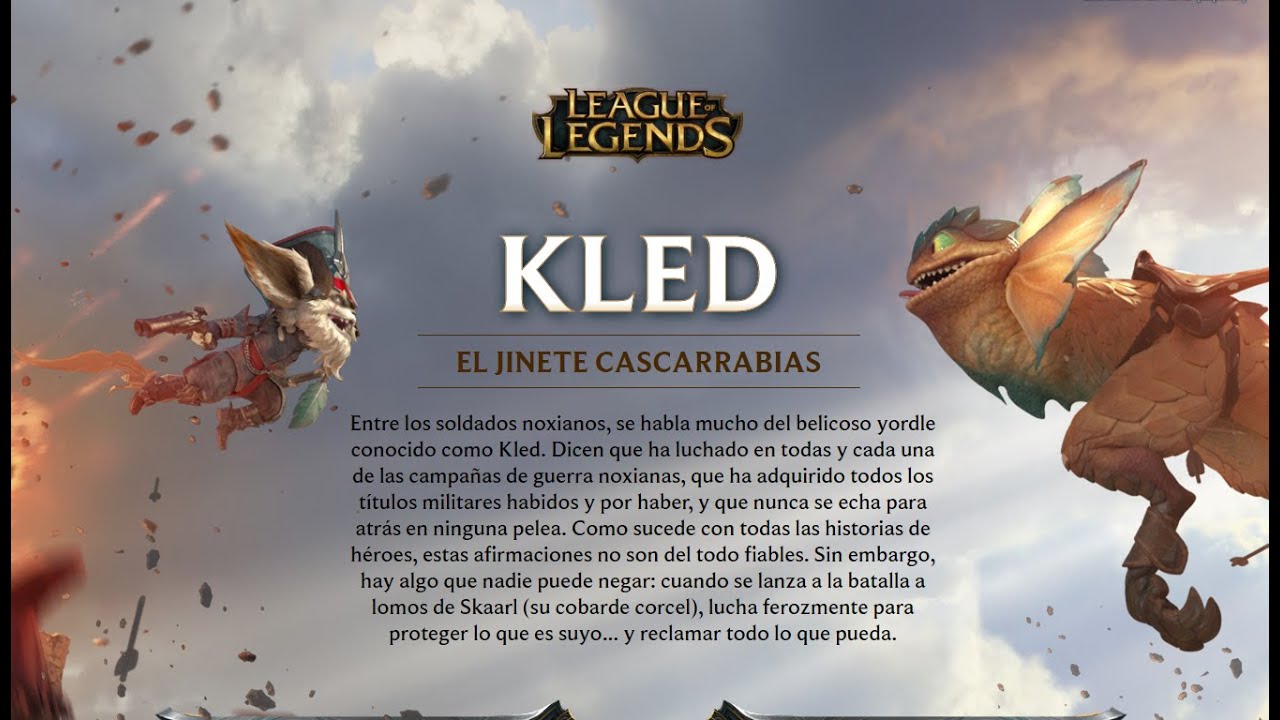 Conociendo a Kled y a Skaarl (NUEVO CAMPEON) League Of Legends - YouTube