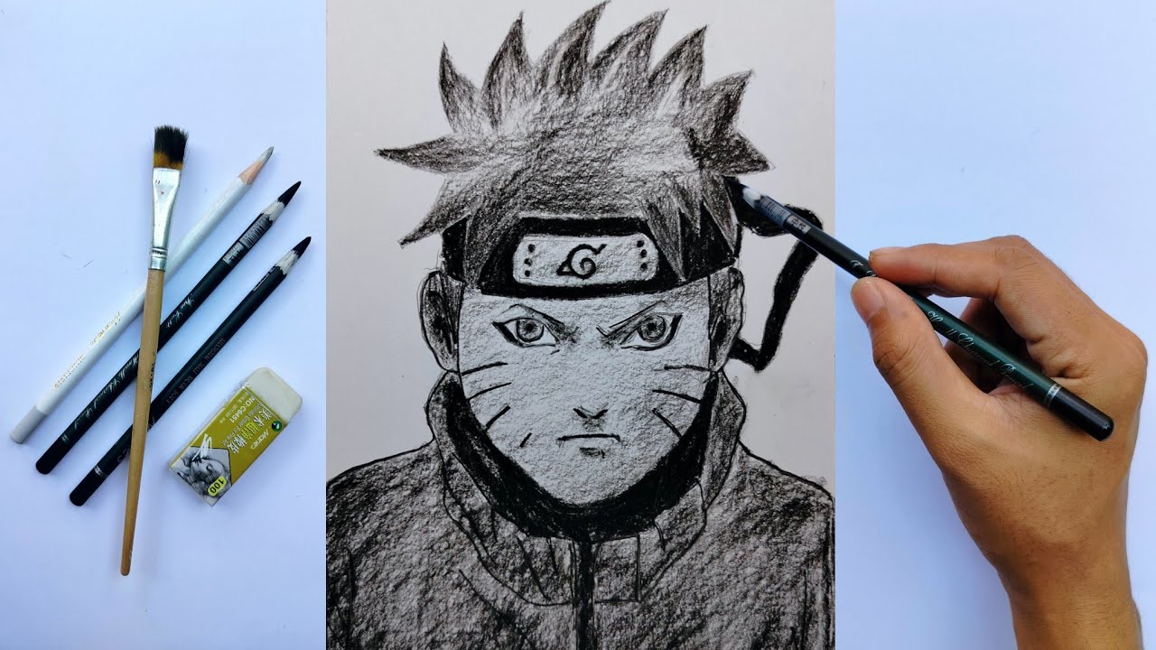How to draw naruto easily | draw naruto with just a pencil for ...