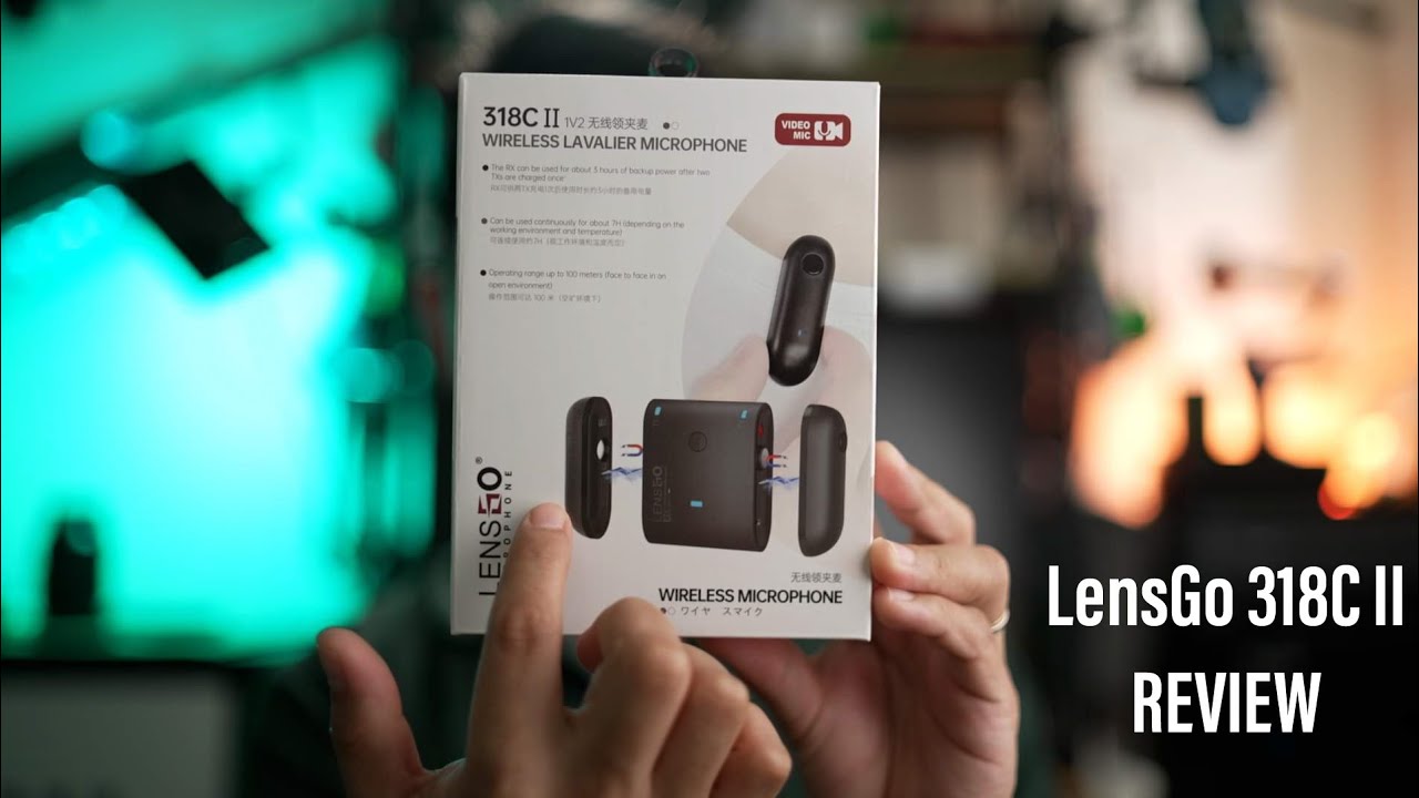 LensGo 318C II Dual Wireless Microphone REVIEW - YouTube