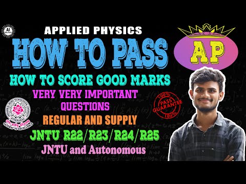 AP-Important questions-How to pass-Btech 1st year-R22-Jntuh - YouTube