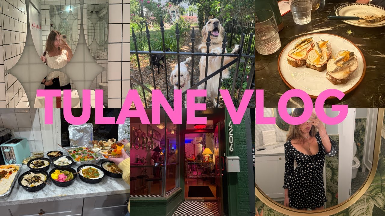 VLOG ★ parents weekend at tulane, trying new restaurants, and going out ...