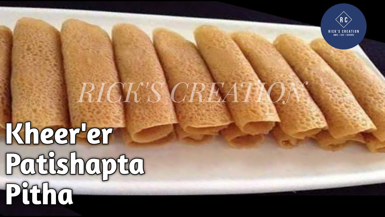 🔴 Bengali Patishapta Pitha Recipe || How to Make Patishapta Pitha ...