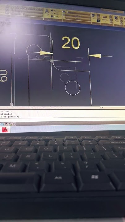 Autocad Tutorial Drawing for Practice using Line Circle & Fillet command - YouTube