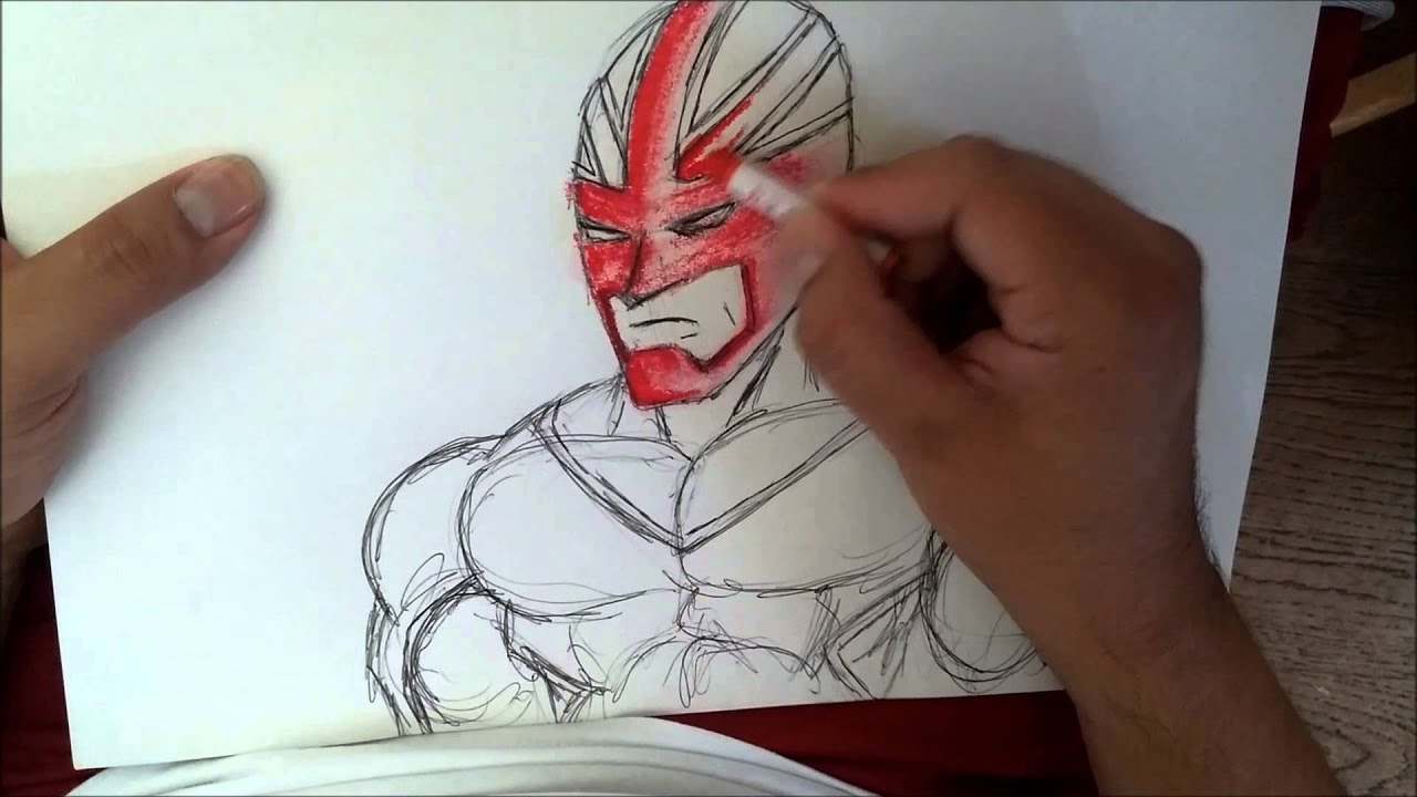 Captain Britain Speed Drawing - YouTube