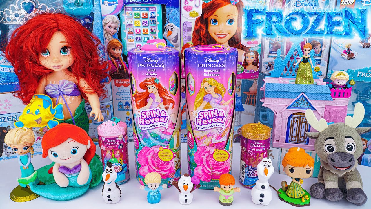 Disney Frozen Toys Collection Unboxing | Disney Princess Spin & Reveal ...