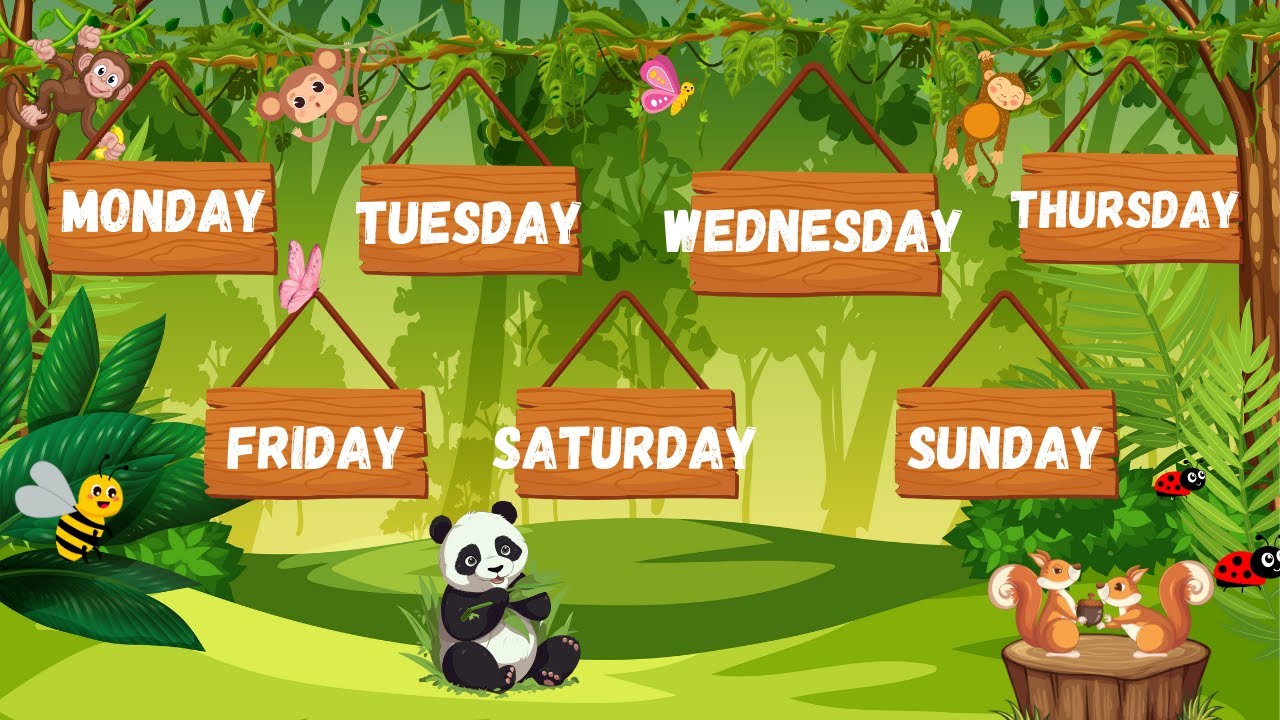 "Learn the Days of the Week | Weekdays Name for Kids | Fun Educational ...