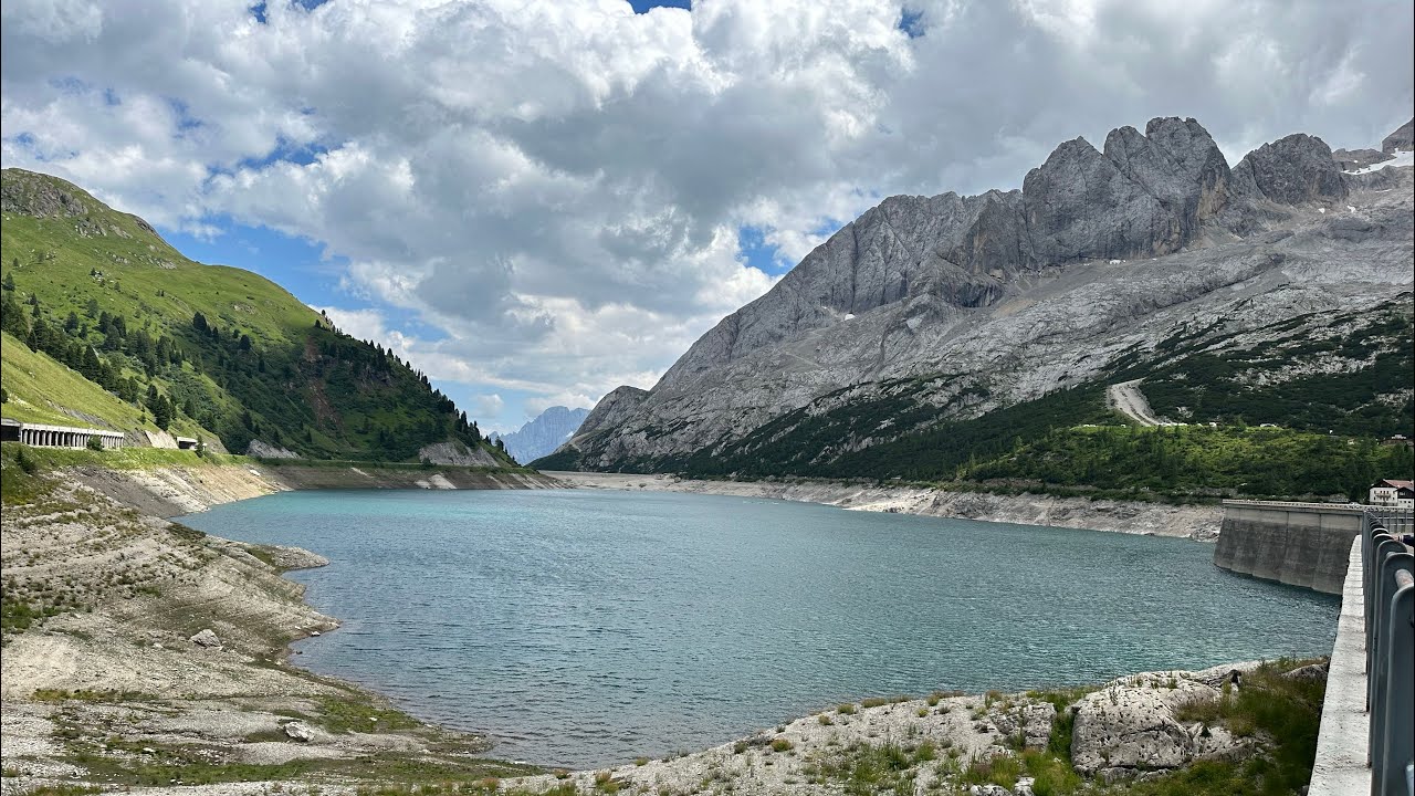 The beautiful view of pozza di fassa, italy - YouTube