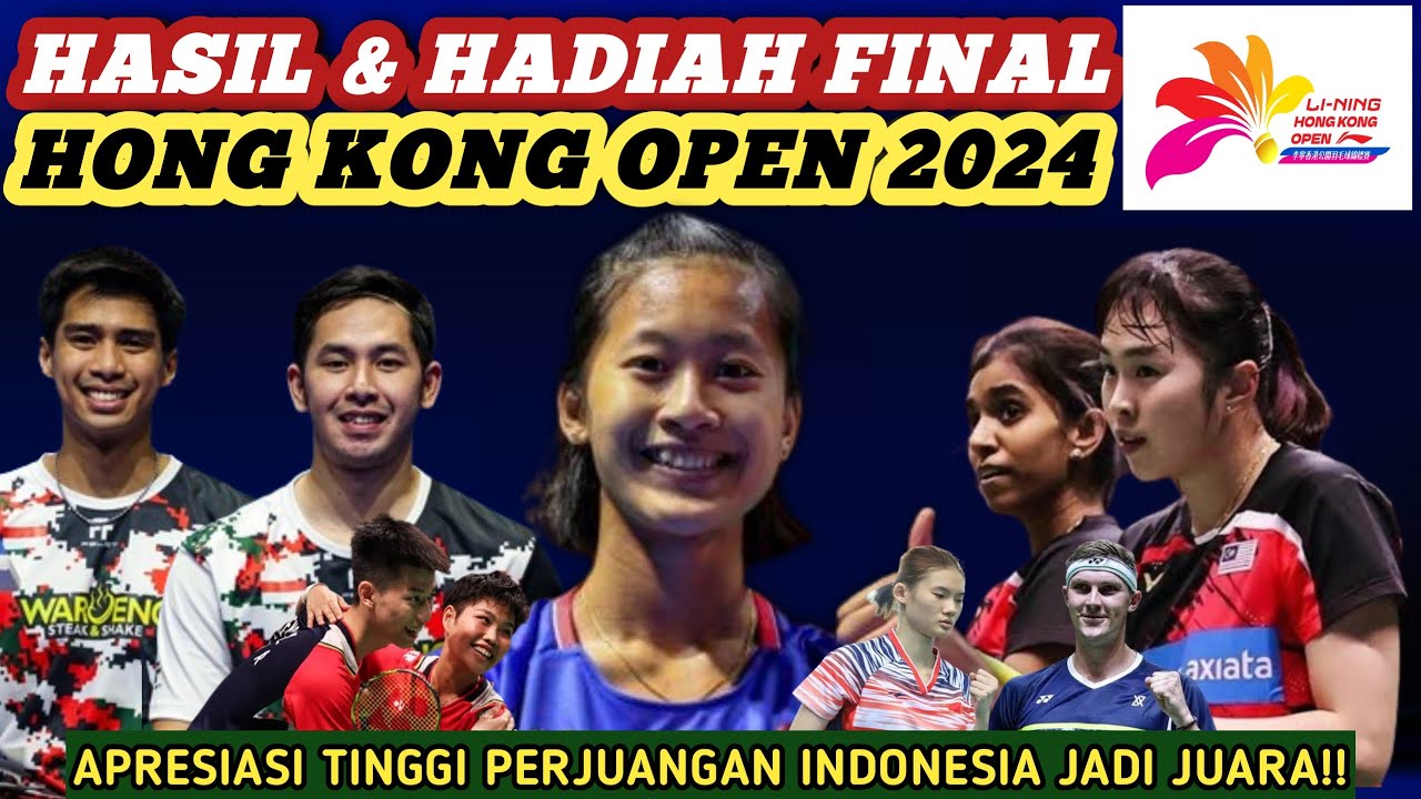 INDONESIA JUARA!! Hasil Final & Jumlah Hadiah Badminton Hong Kong Open ...