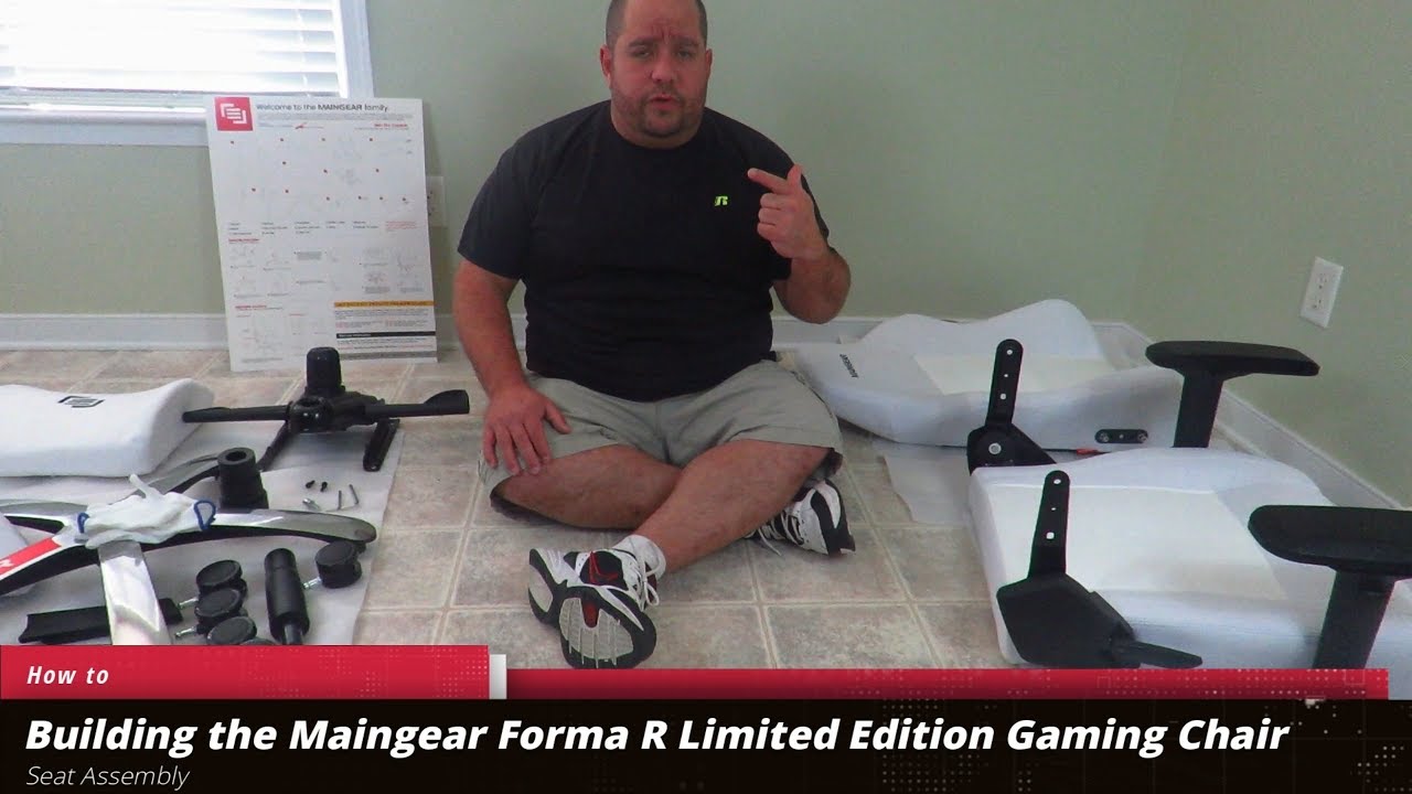 Maingear Forma R Limited Edition Gaming Chair building and use - YouTube