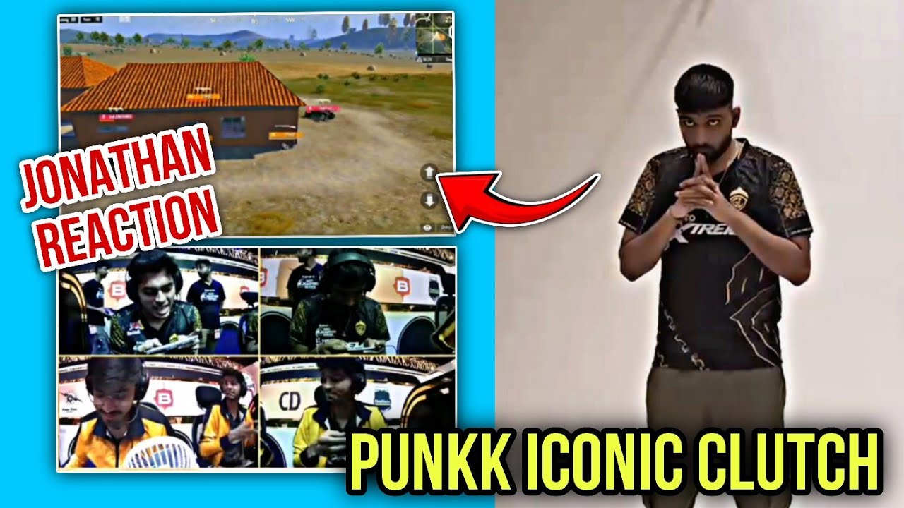Punkk iconic clutch moment 🔥 Jonathan reaction on Punkk clutch - YouTube